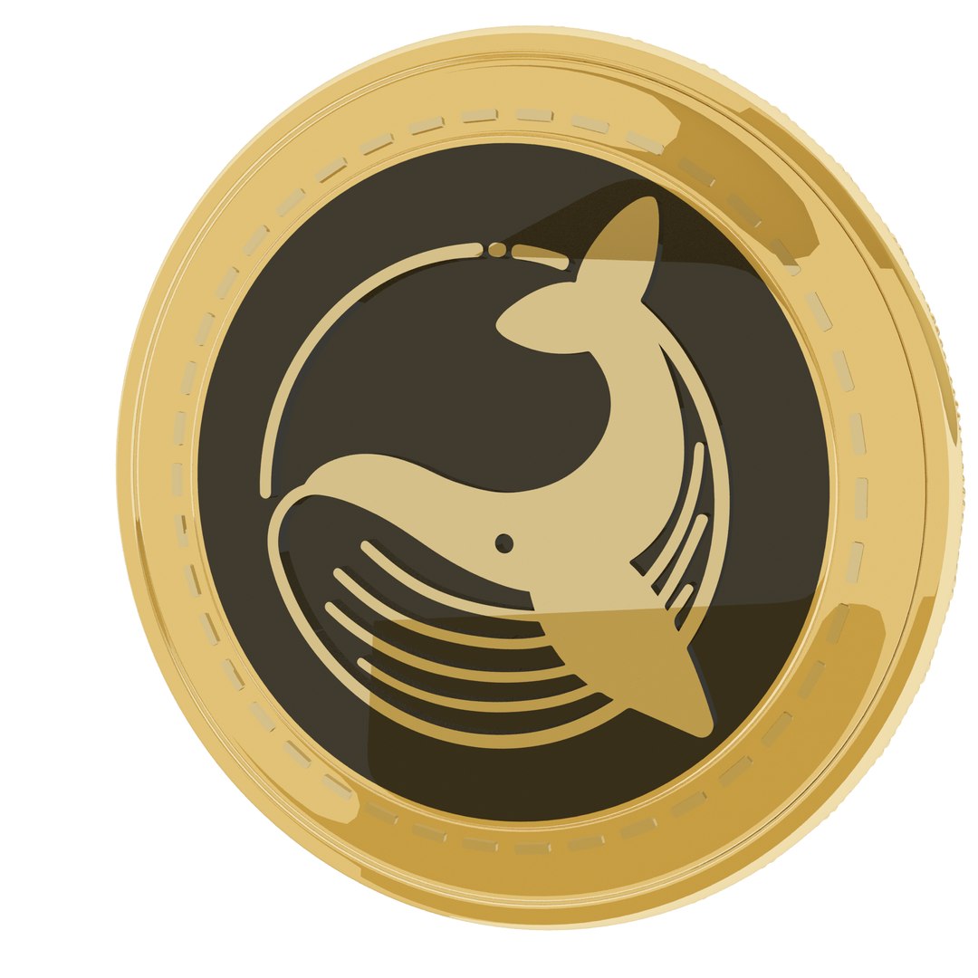 3D Model Blue Whale EXchange Cryptocurrency Gold Coin - TurboSquid 1783305