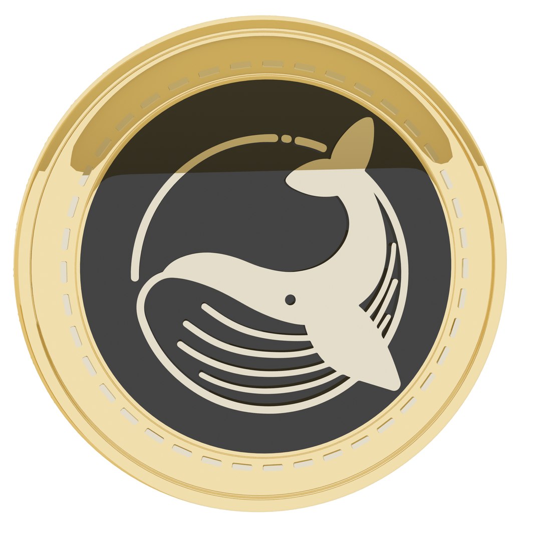 3D Model Blue Whale EXchange Cryptocurrency Gold Coin - TurboSquid 1783305