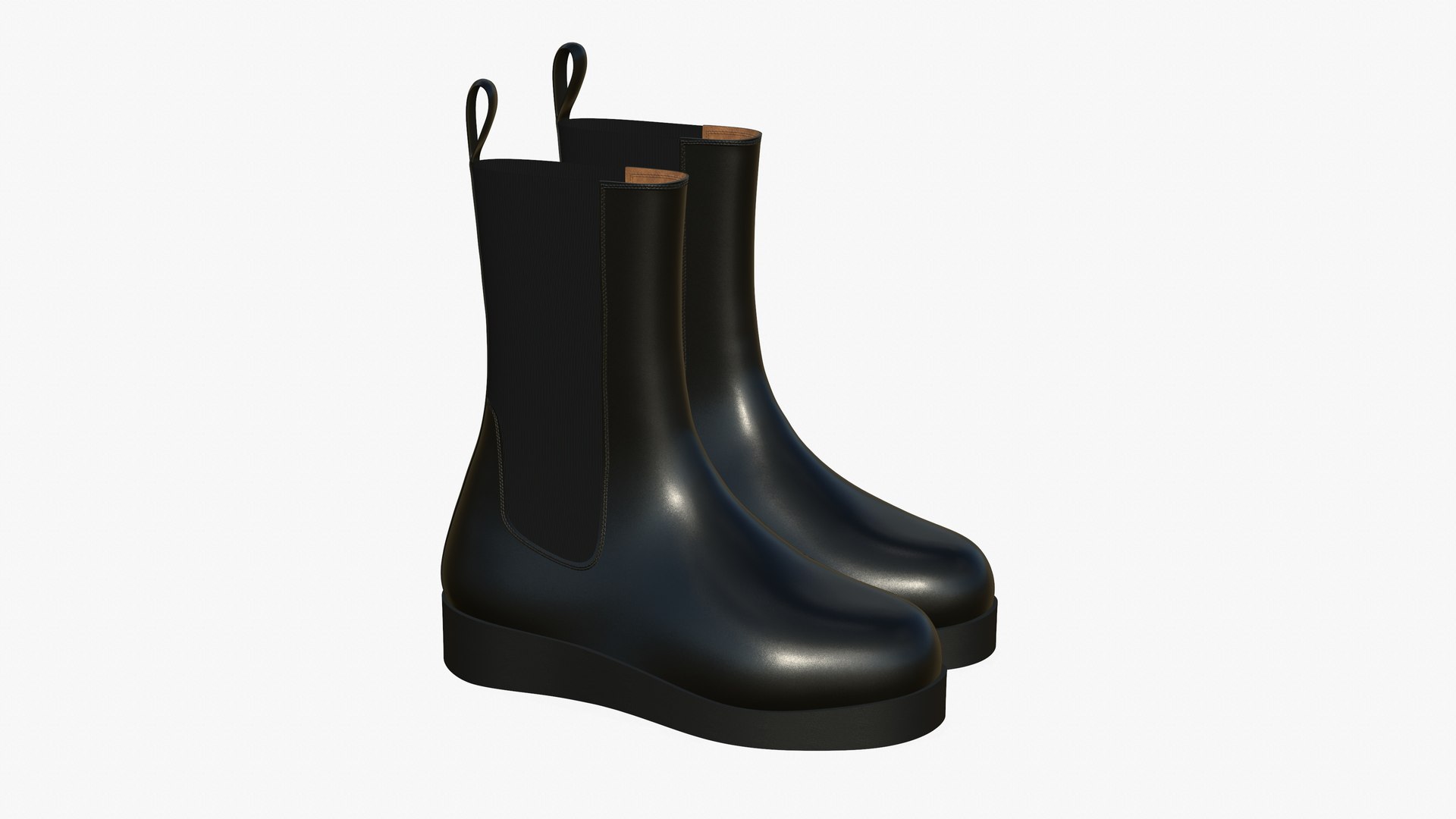 Realistic Leather Boots V41 3D model - TurboSquid 1952419