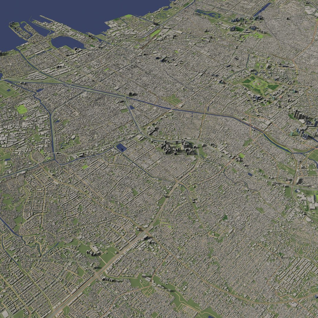 3D Jakarta Indonesia - City And Urban Model - TurboSquid 2366760