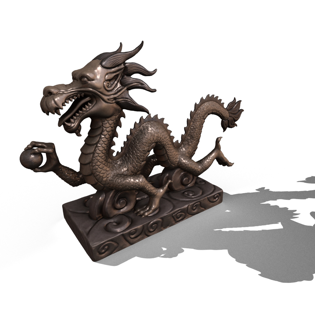 asian chinese dragon statues max