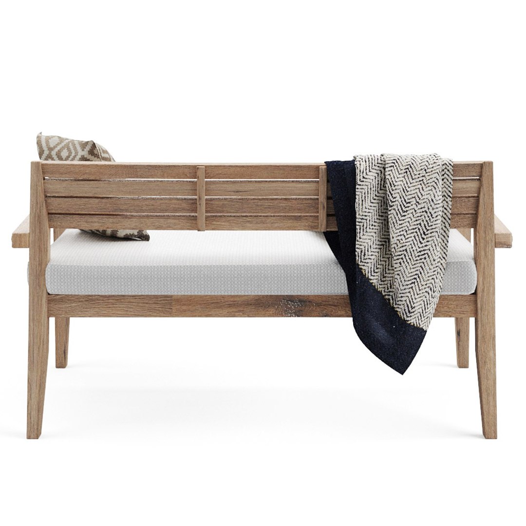 Clodie bench seat 3D model - TurboSquid 1584734