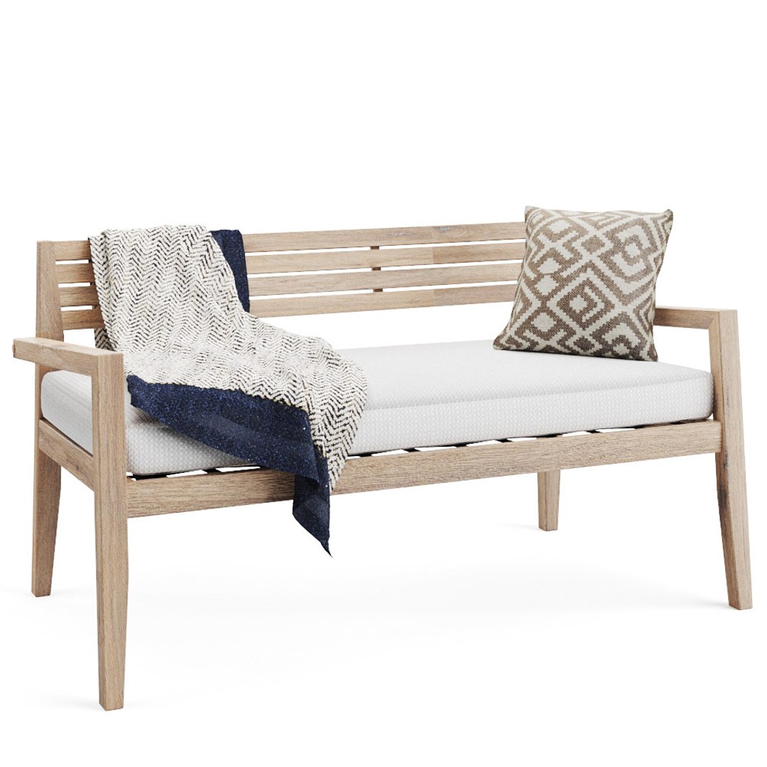 Clodie bench seat 3D model - TurboSquid 1584734