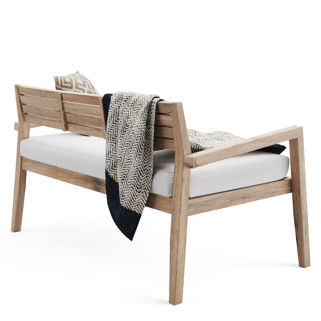 Clodie bench seat 3D model - TurboSquid 1584734