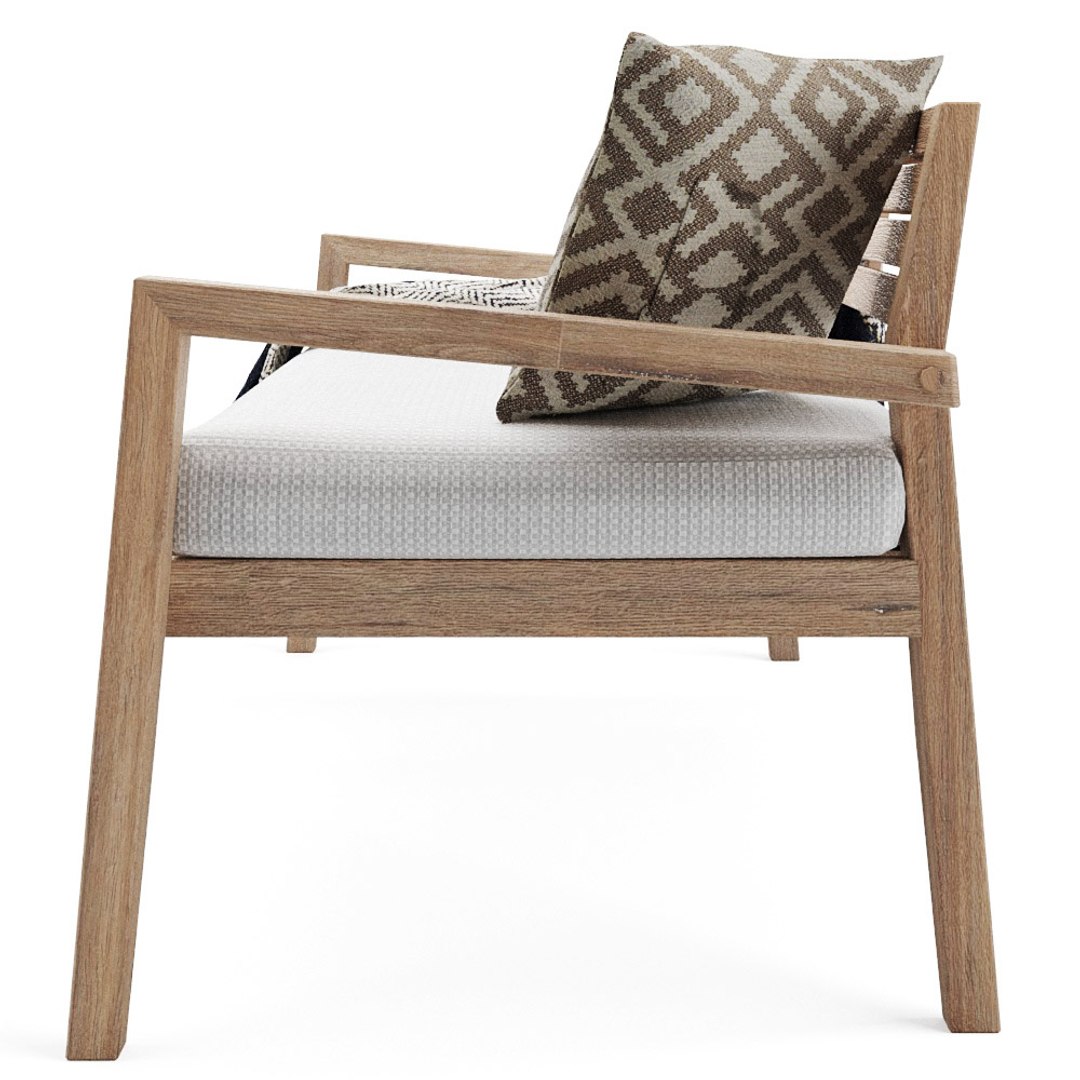 Clodie bench seat 3D model - TurboSquid 1584734