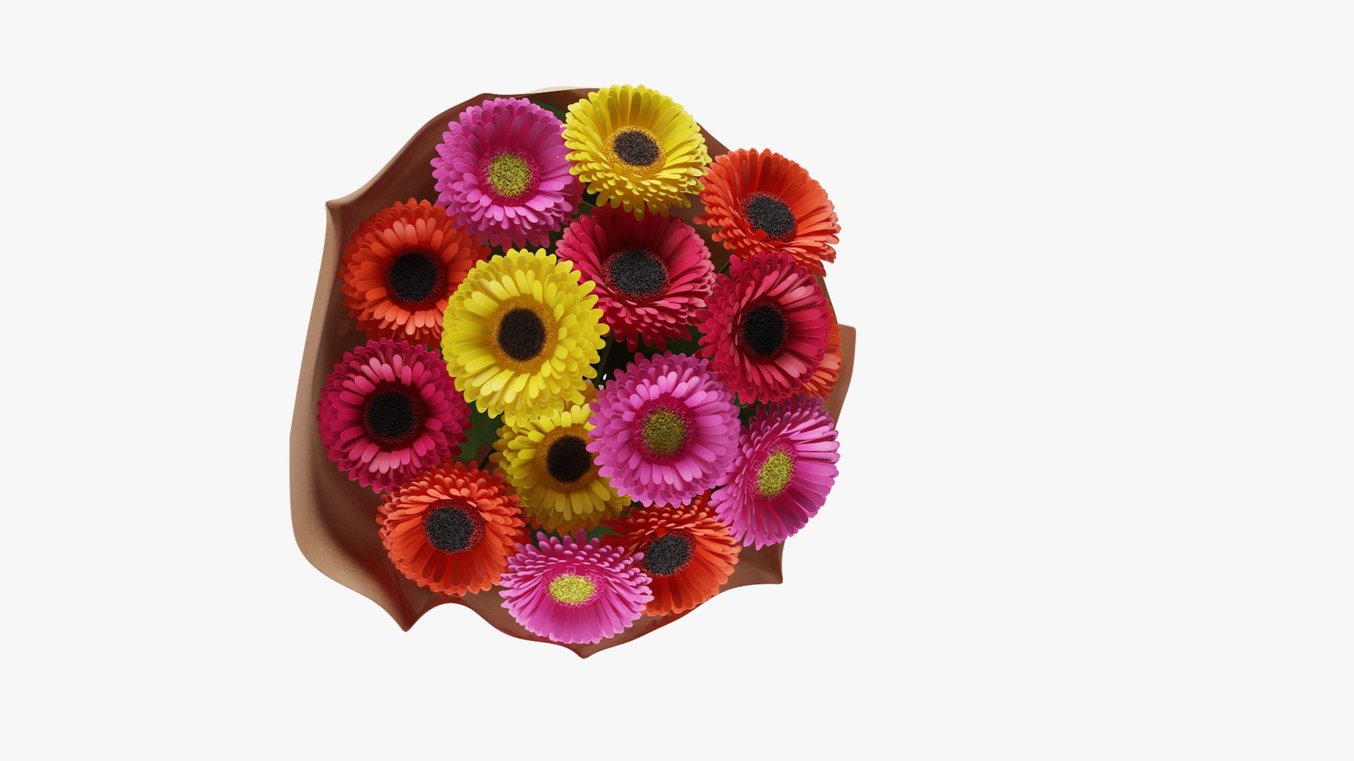 3D Gerbera Bouquet 02 - TurboSquid 2180750