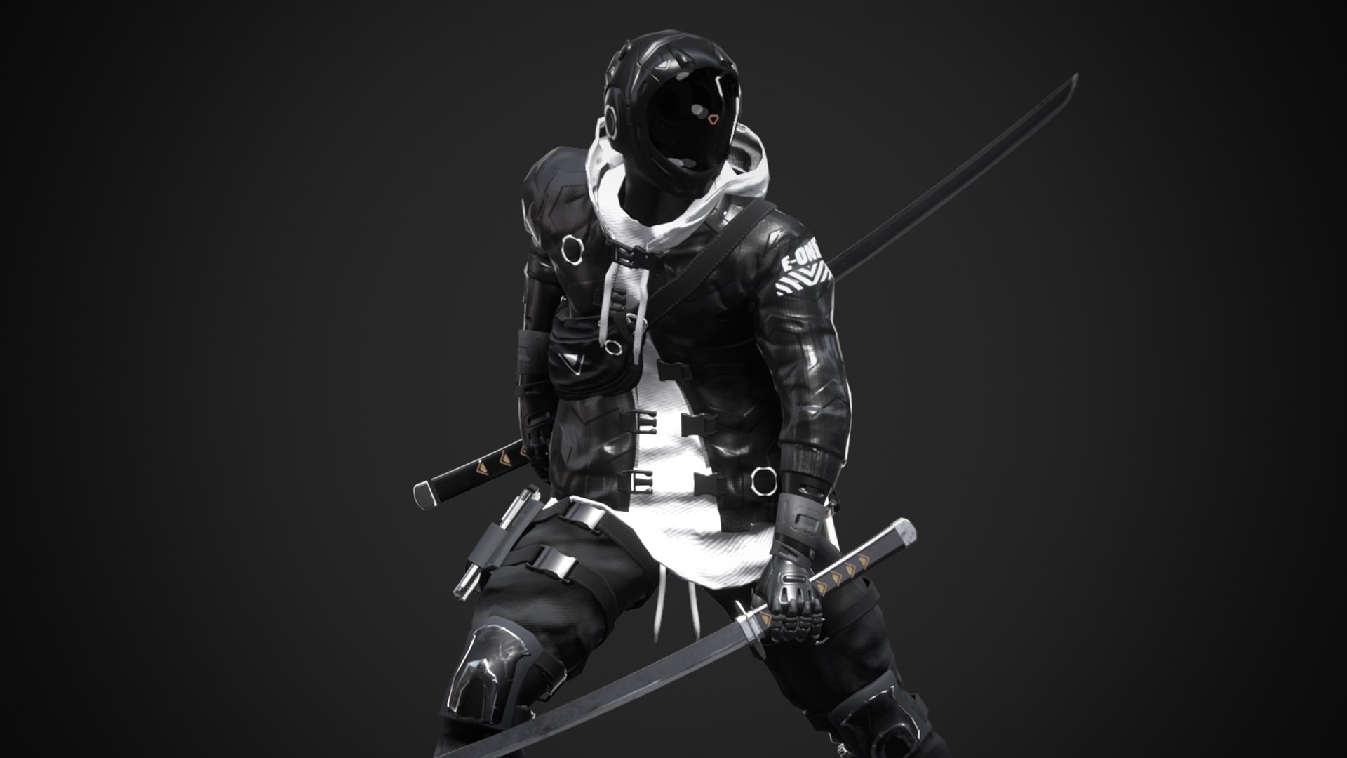 Cyberpunk Azura Robot Character Low Poly Model - TurboSquid 1768071