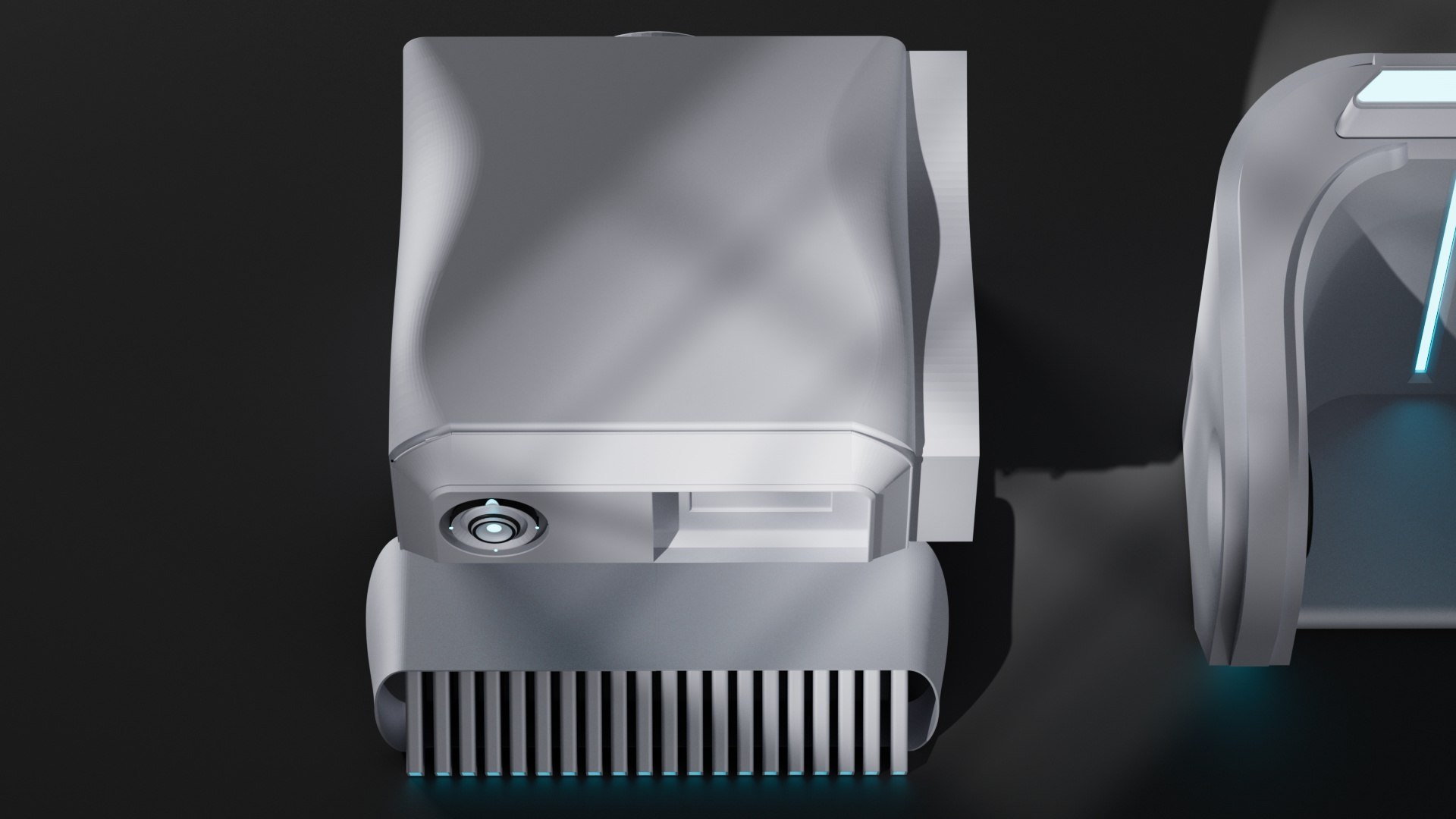 3D Model Sci Fi Concept Of Control Panel - Abstract Futuristic Shapes ...