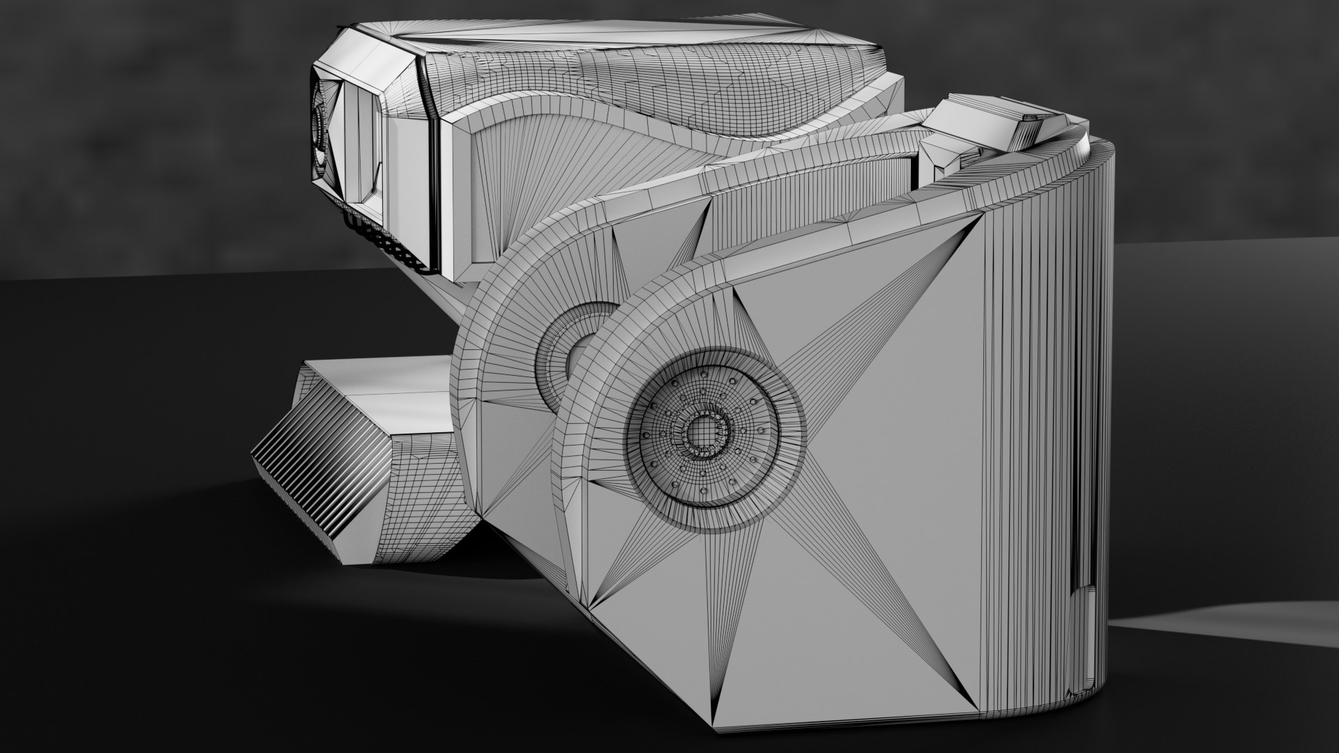 3D Model Sci Fi Concept Of Control Panel - Abstract Futuristic Shapes ...