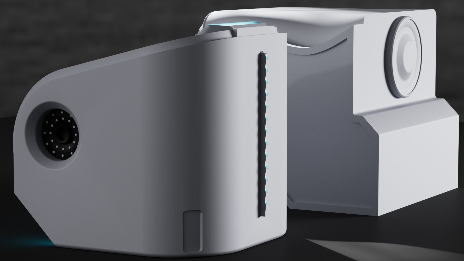 3D Model Sci Fi Concept Of Control Panel - Abstract Futuristic Shapes ...