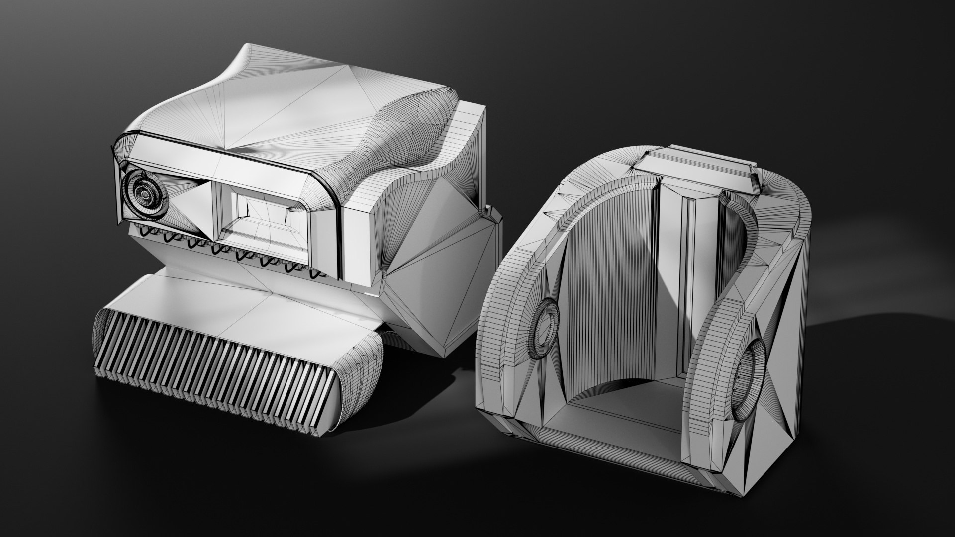 3D Model Sci Fi Concept Of Control Panel - Abstract Futuristic Shapes ...