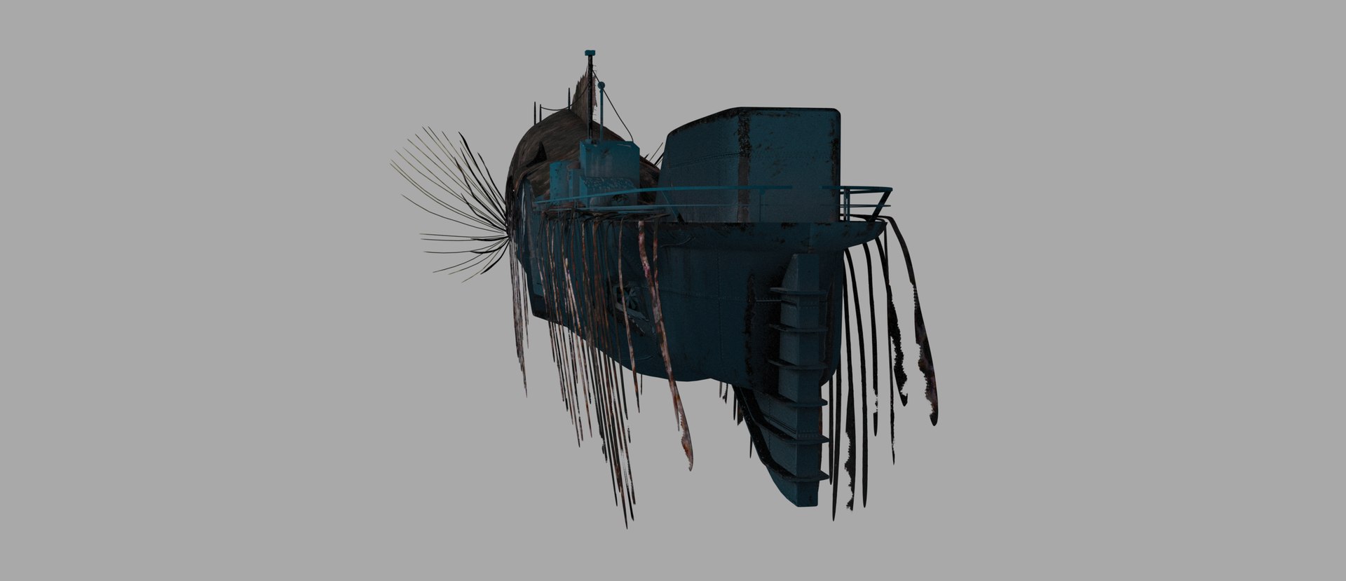 3D Submarine Camouflaged Fish Skin Model - TurboSquid 1276155