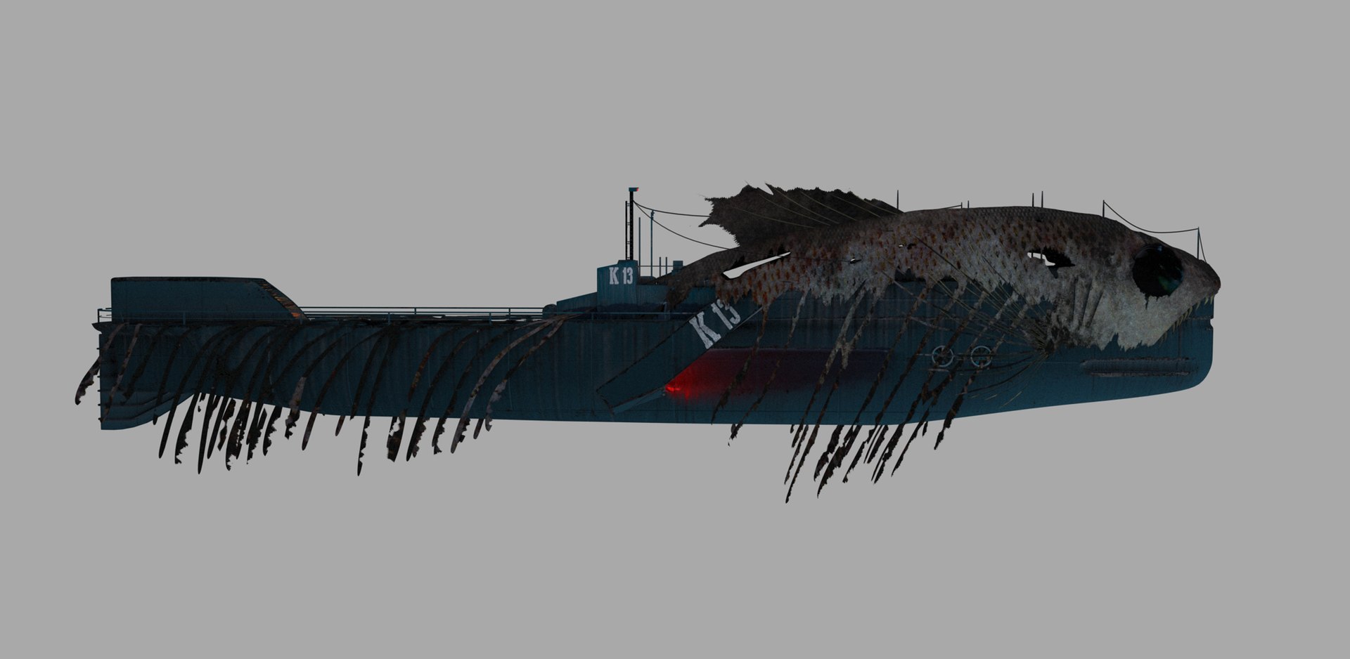 3D Submarine Camouflaged Fish Skin Model - TurboSquid 1276155