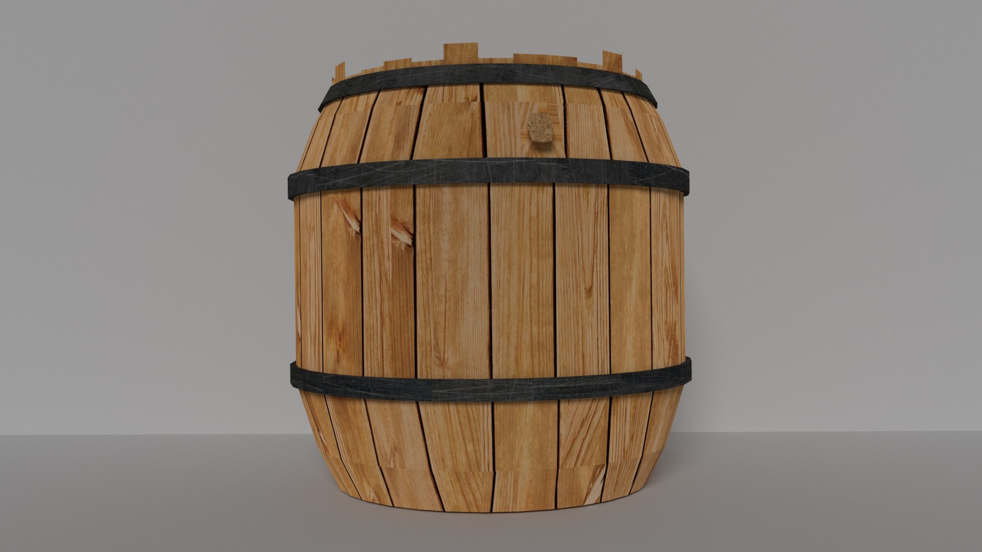 3d 3ds realistic barrel