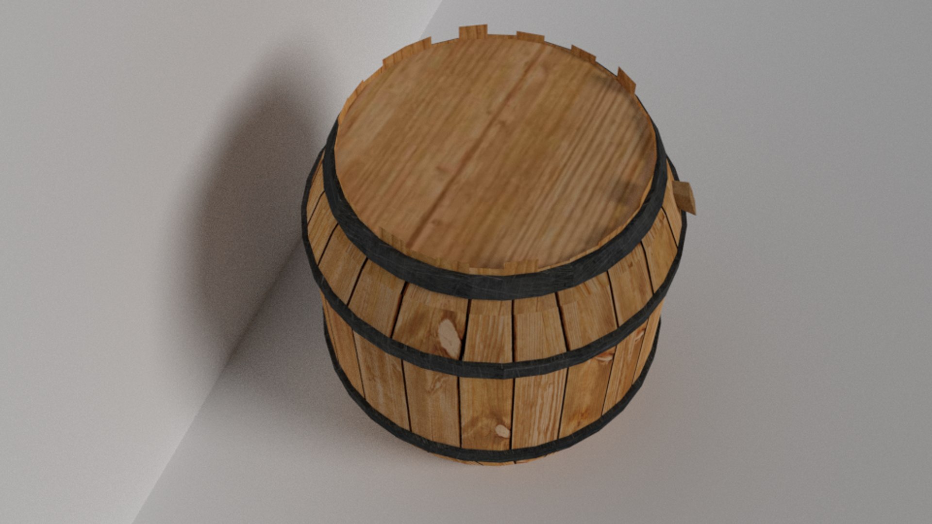 3d 3ds realistic barrel