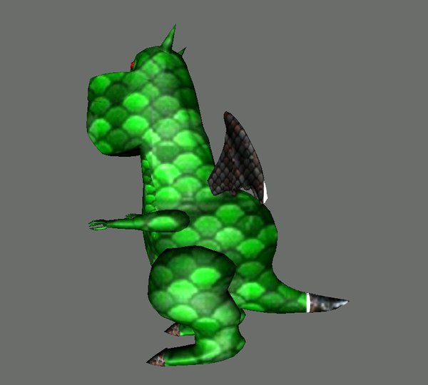 3d mini dragon model