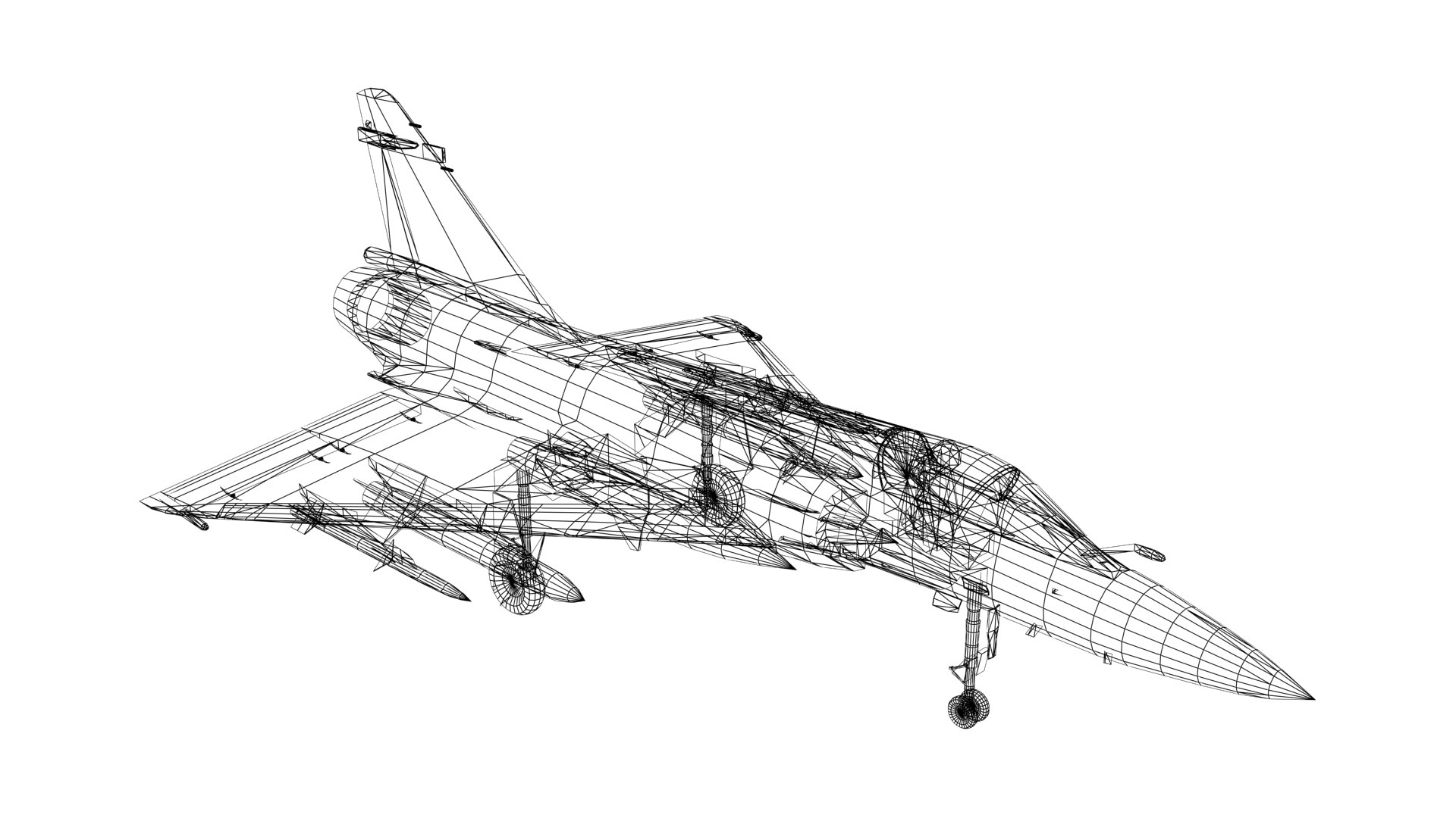 3D Model Mirage 2000 France - TurboSquid 1849414