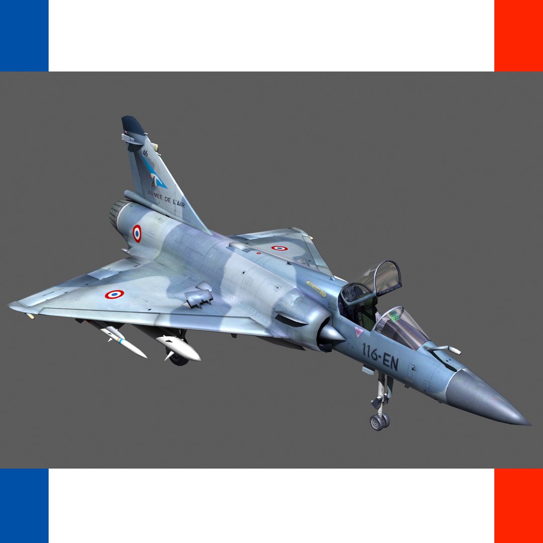 3D Model Mirage 2000 France - TurboSquid 1849414