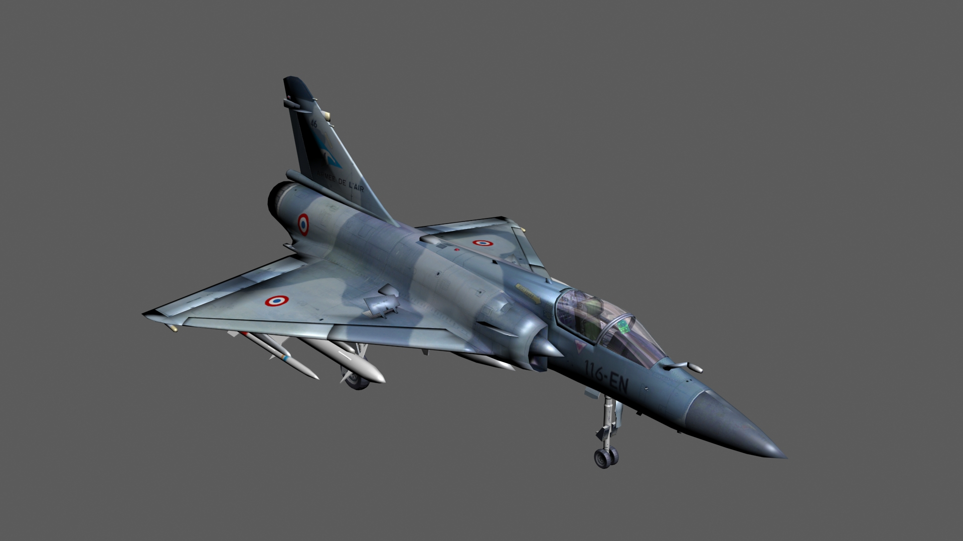 3D Model Mirage 2000 France - TurboSquid 1849414