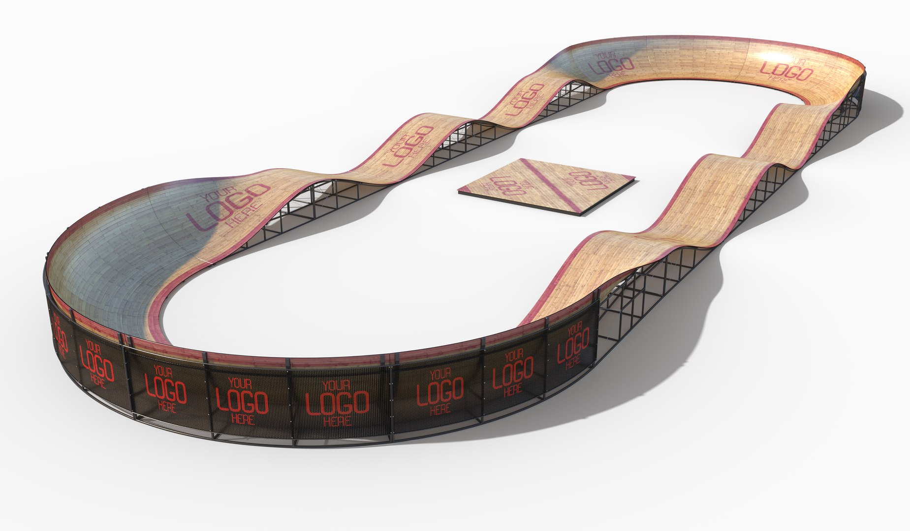 Cycling Track 3D Model - TurboSquid 1278978