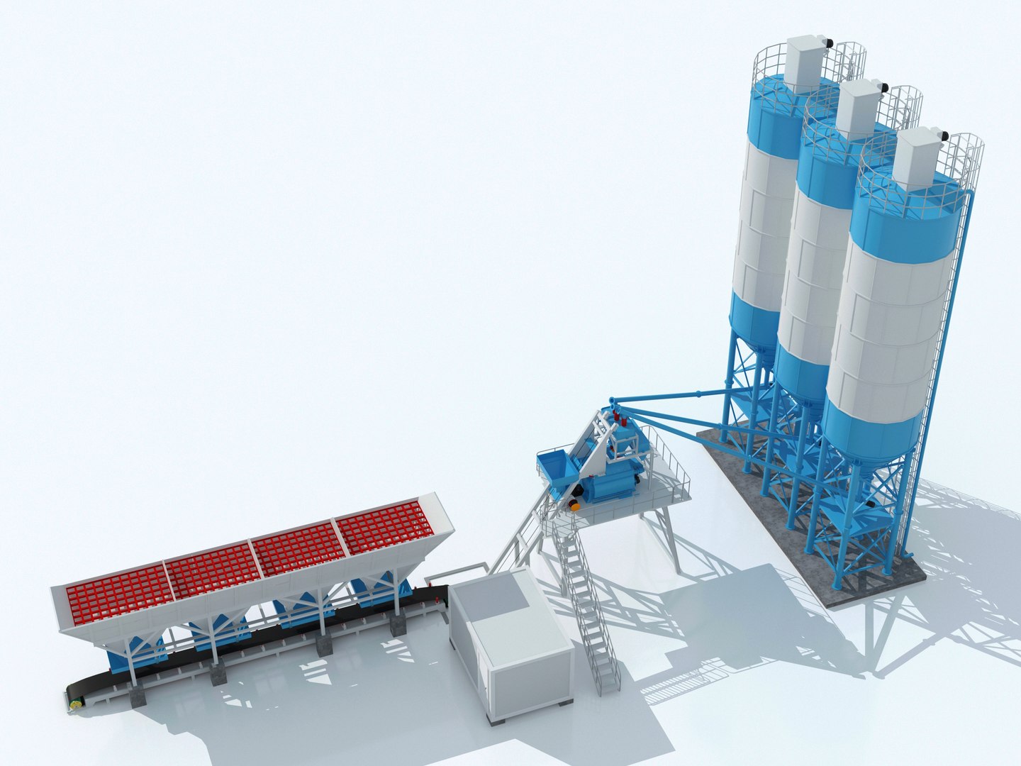 Concrete Batching Plant 3D Model - TurboSquid 2457134