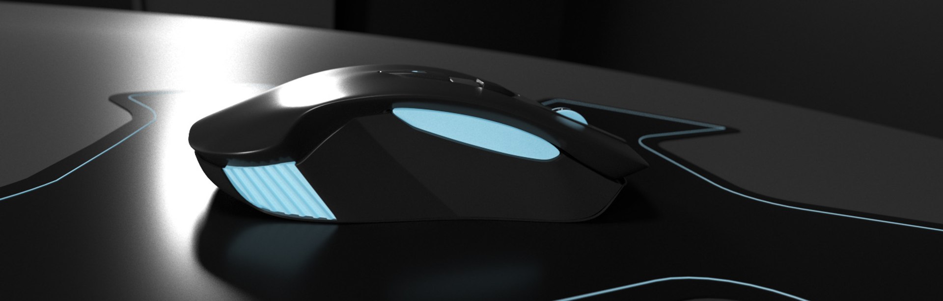 Realistic Bluetooth Gaming Mouse 3d Max