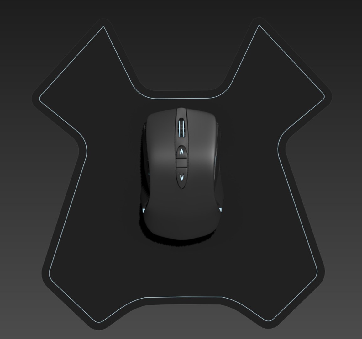 Realistic Bluetooth Gaming Mouse 3d Max