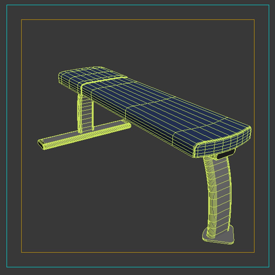 3d Weights Flat Bench