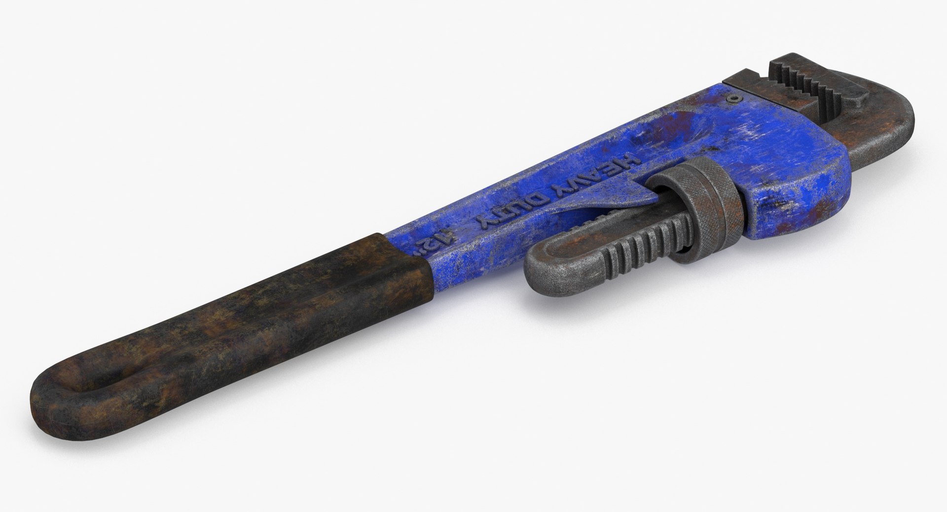 3D Pipe Wrench 03 Clean And Dirty Model - TurboSquid 2105496