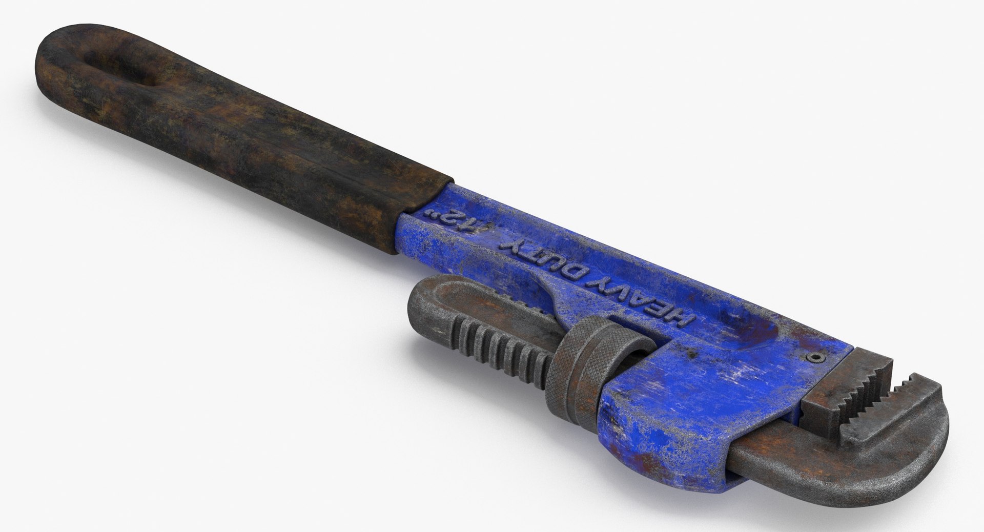 3D Pipe Wrench 03 Clean And Dirty Model - TurboSquid 2105496