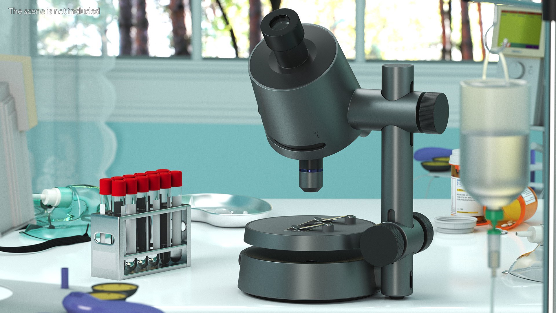 3D Transmitted Light Microscope Gray model - TurboSquid 2070508