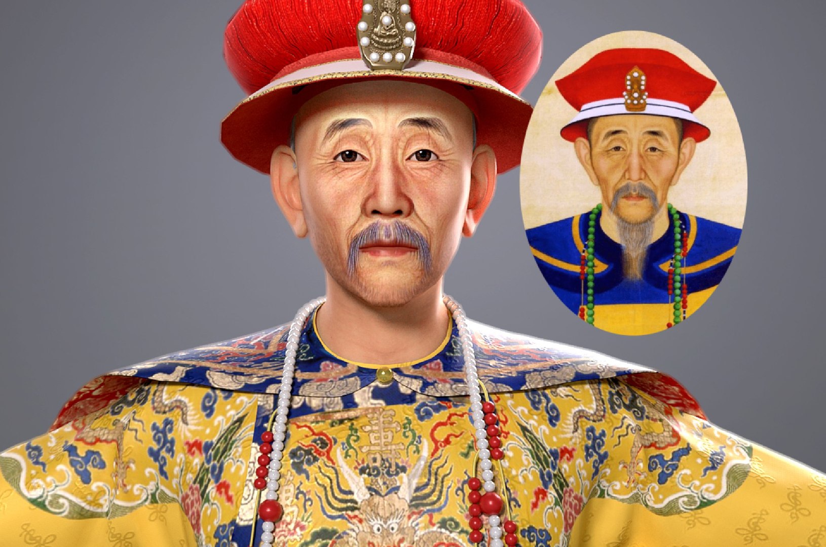 3D Model Kangxi Qianlong Yongzheng The Emperor Of Qing Dynasty ...