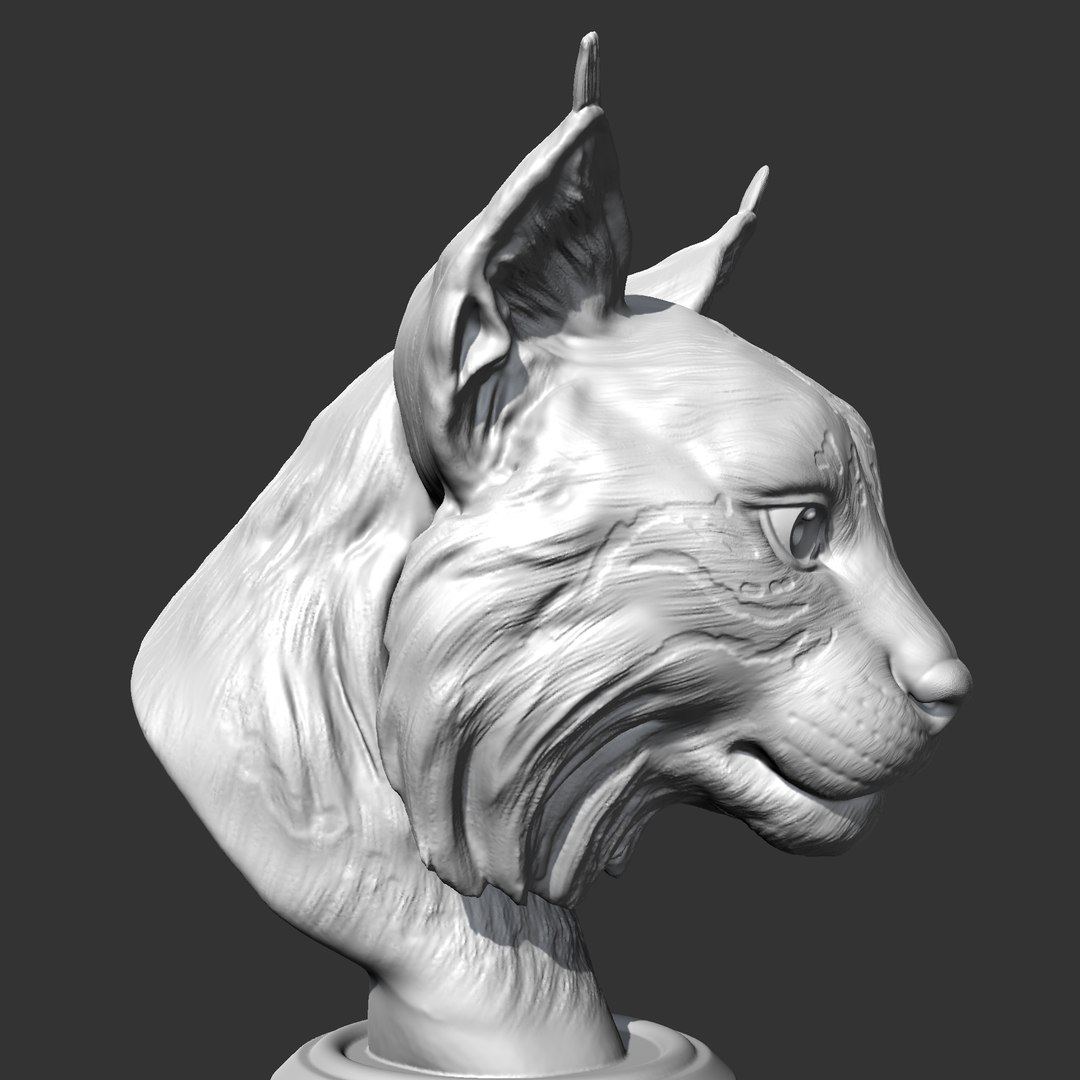 3D Lynx Head AM18 - TurboSquid 2075764