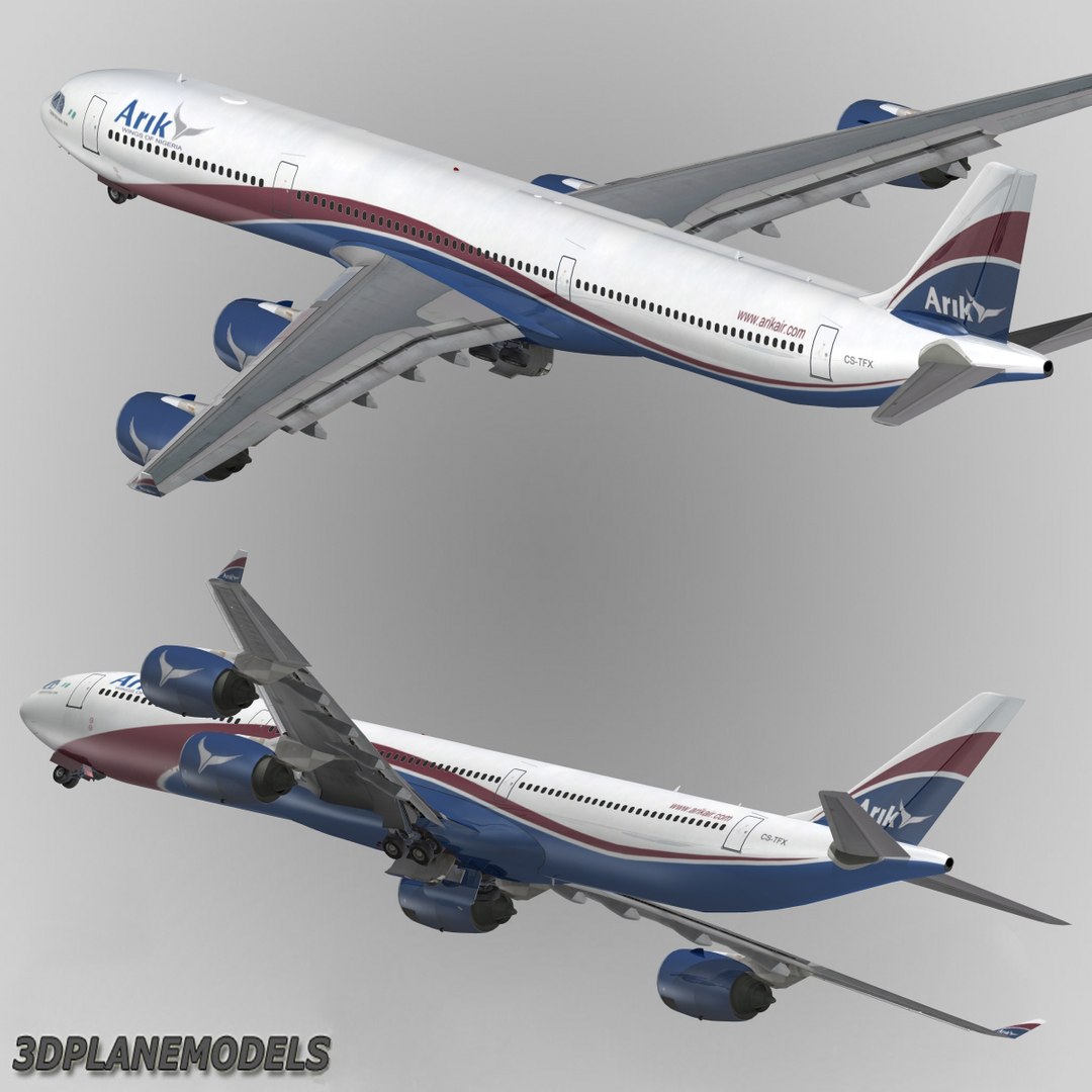 Airbus A340-500 3d Model