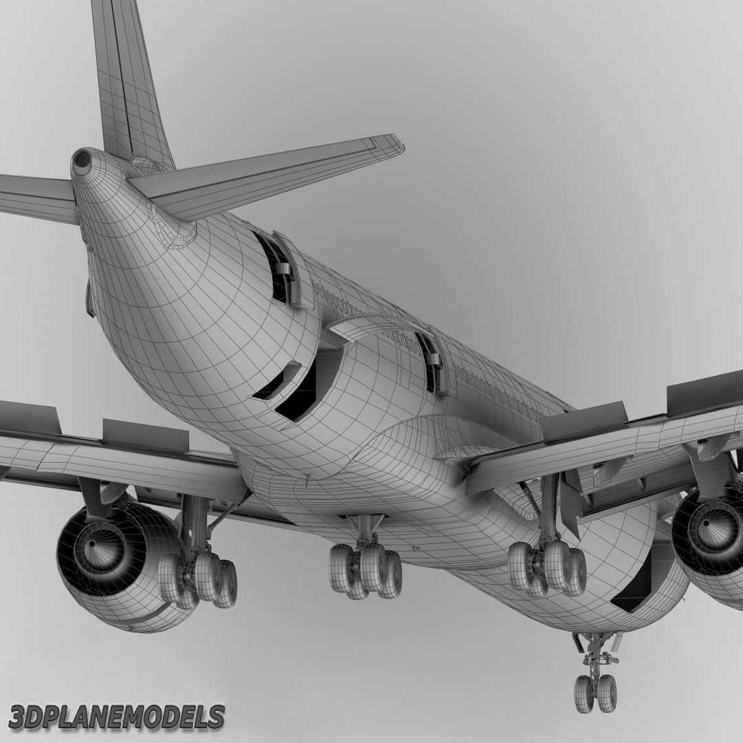 Airbus A340-500 3d Model