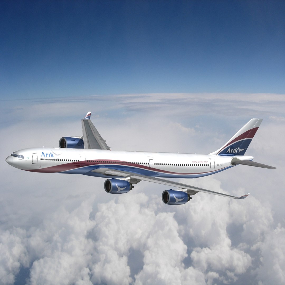 Airbus A340-500 3d Model