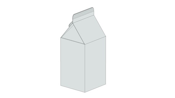 Supermarket Milk Carton 02 Low Poly PBR Realistic3Dモデル - TurboSquid 1939673