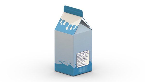 Supermarket Milk Carton 02 Low Poly PBR Realistic3Dモデル - TurboSquid 1939673