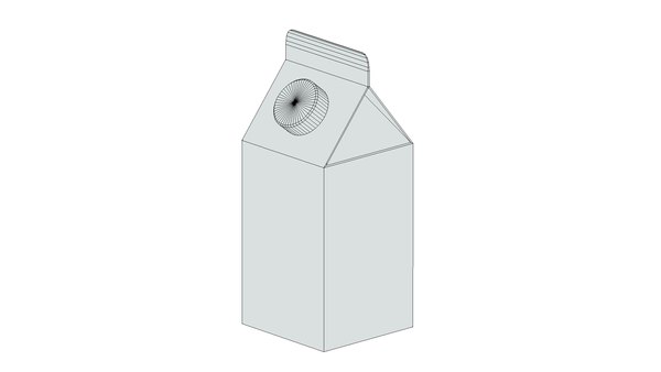 Supermarket Milk Carton 02 Low Poly PBR Realistic3Dモデル - TurboSquid 1939673