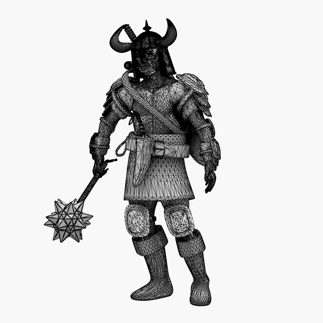 3D Warrior Pose Pbr - TurboSquid 1639528