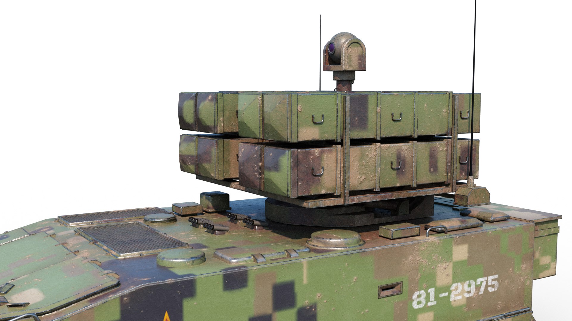 4 Coatings Of PLA Army AFT-10 Anti-tank Missile Launch Vehicle 3D Model ...