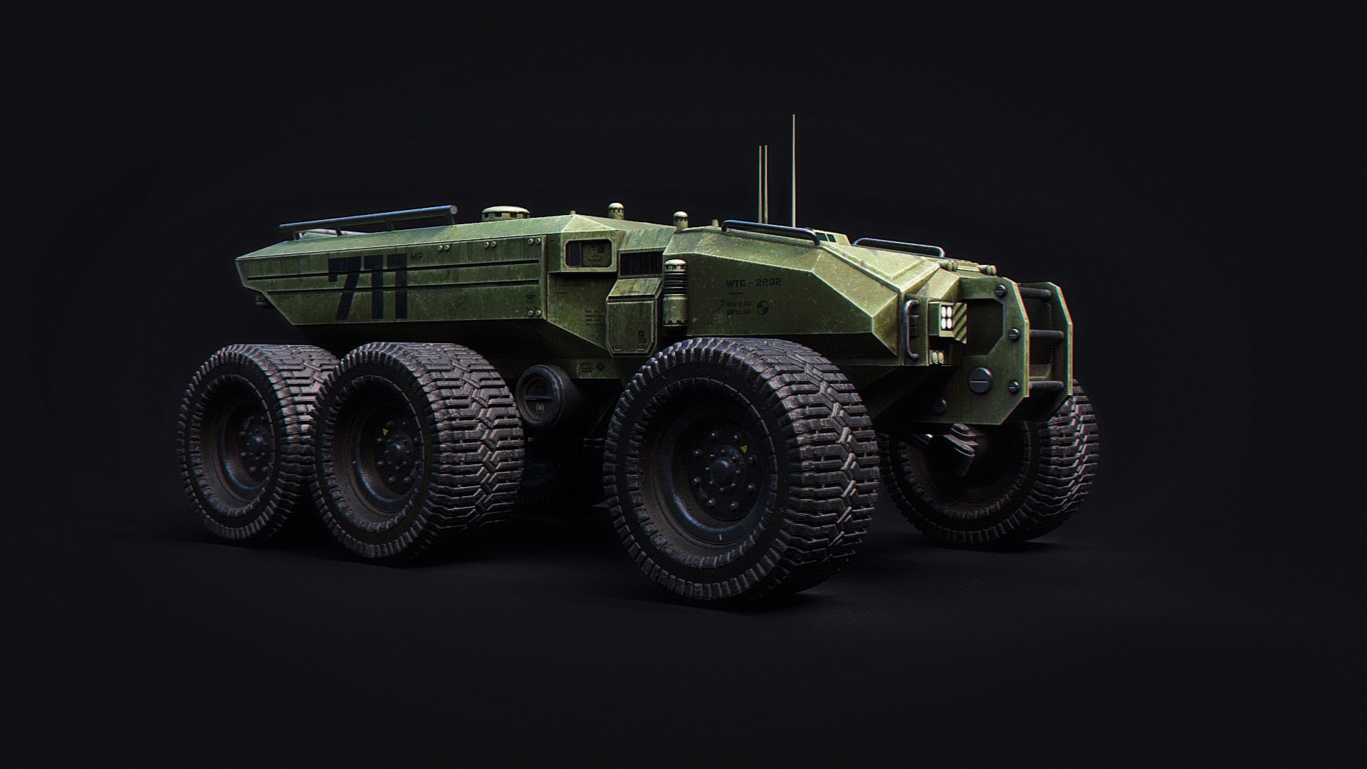 3D technical vehicle transporter - TurboSquid 1619263