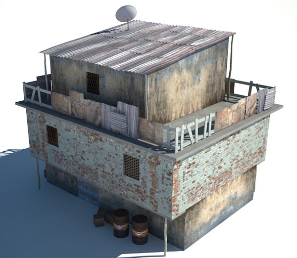 3d model slum house