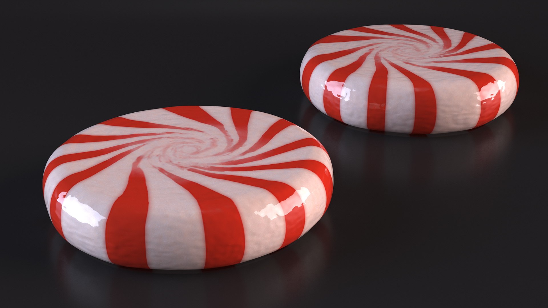 3D Red Round Candy Model - TurboSquid 2209649