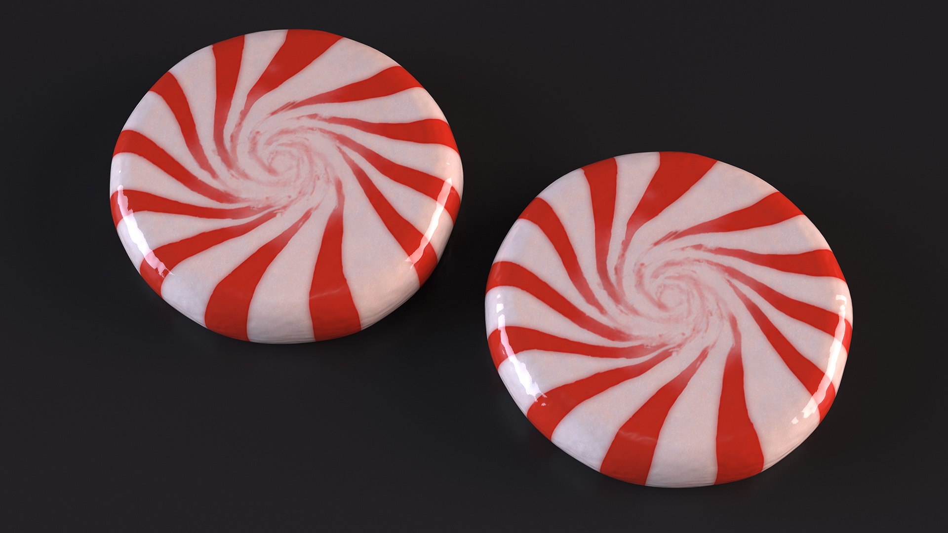 3D Red Round Candy Model - TurboSquid 2209649