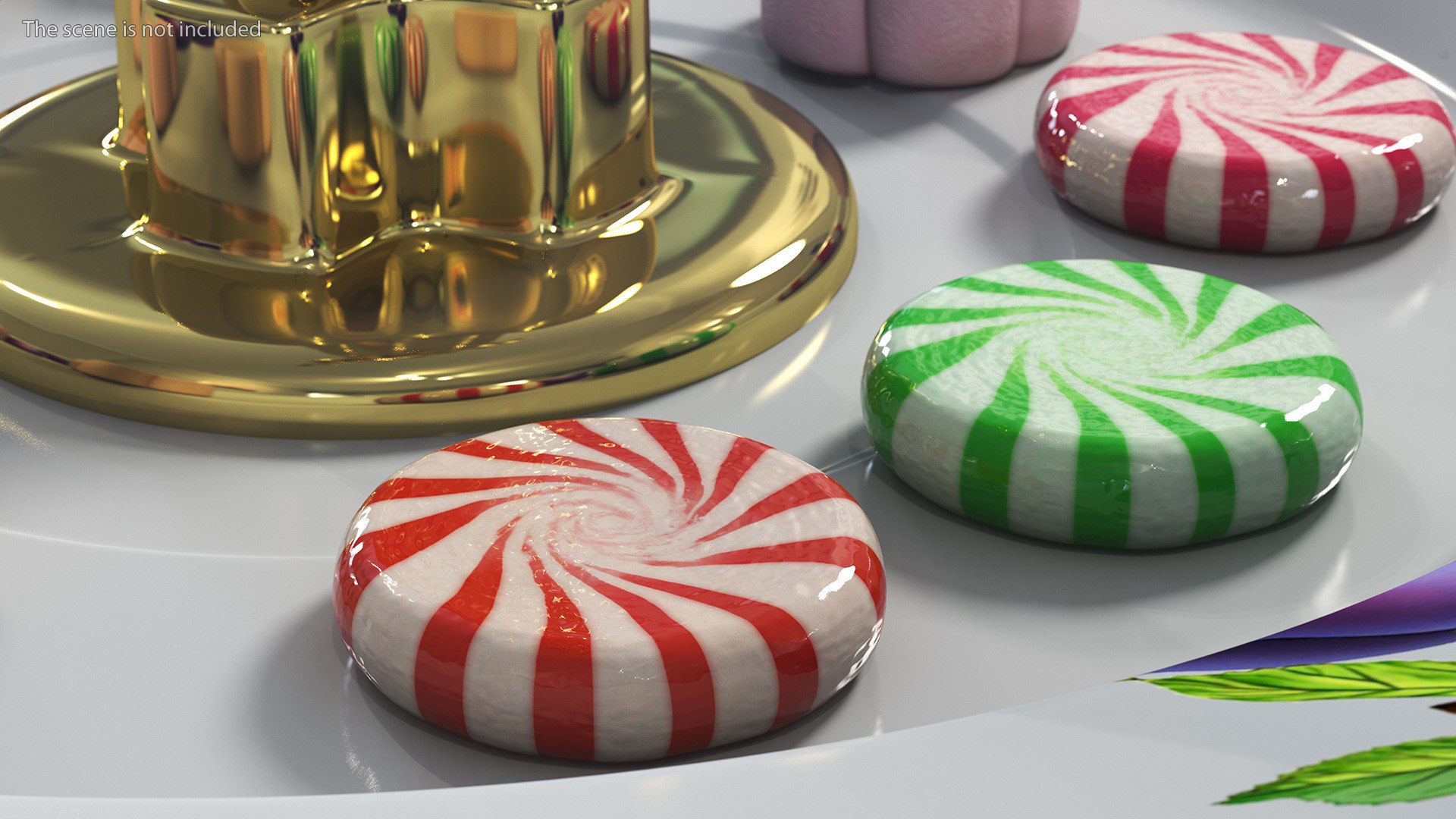 3D Red Round Candy Model - TurboSquid 2209649