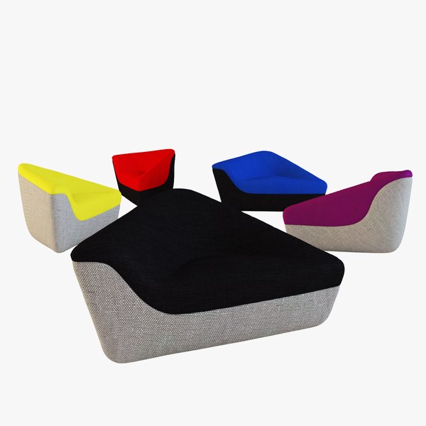 3d model seating stones