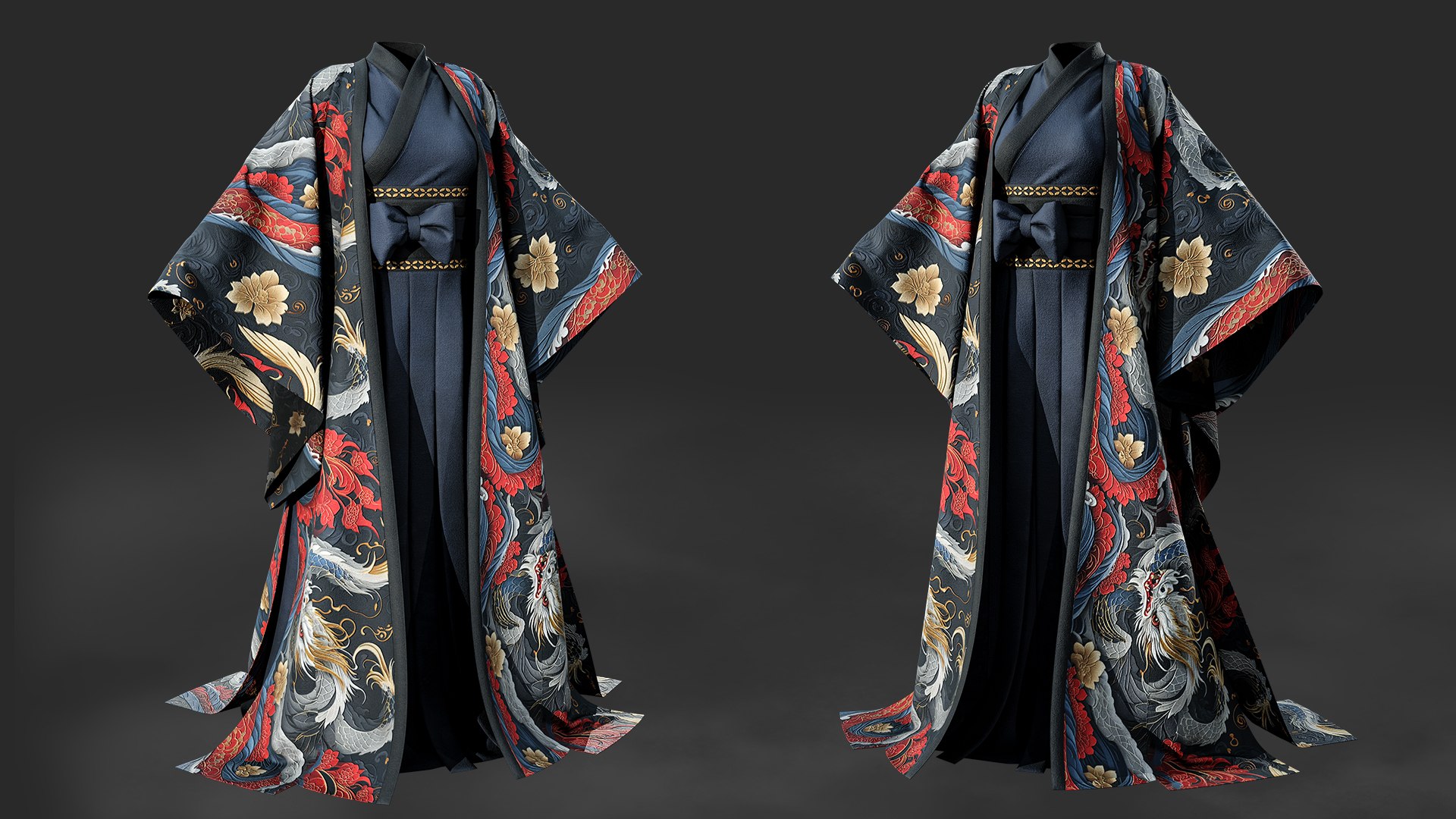 Kimono 3D Model - TurboSquid 2281349