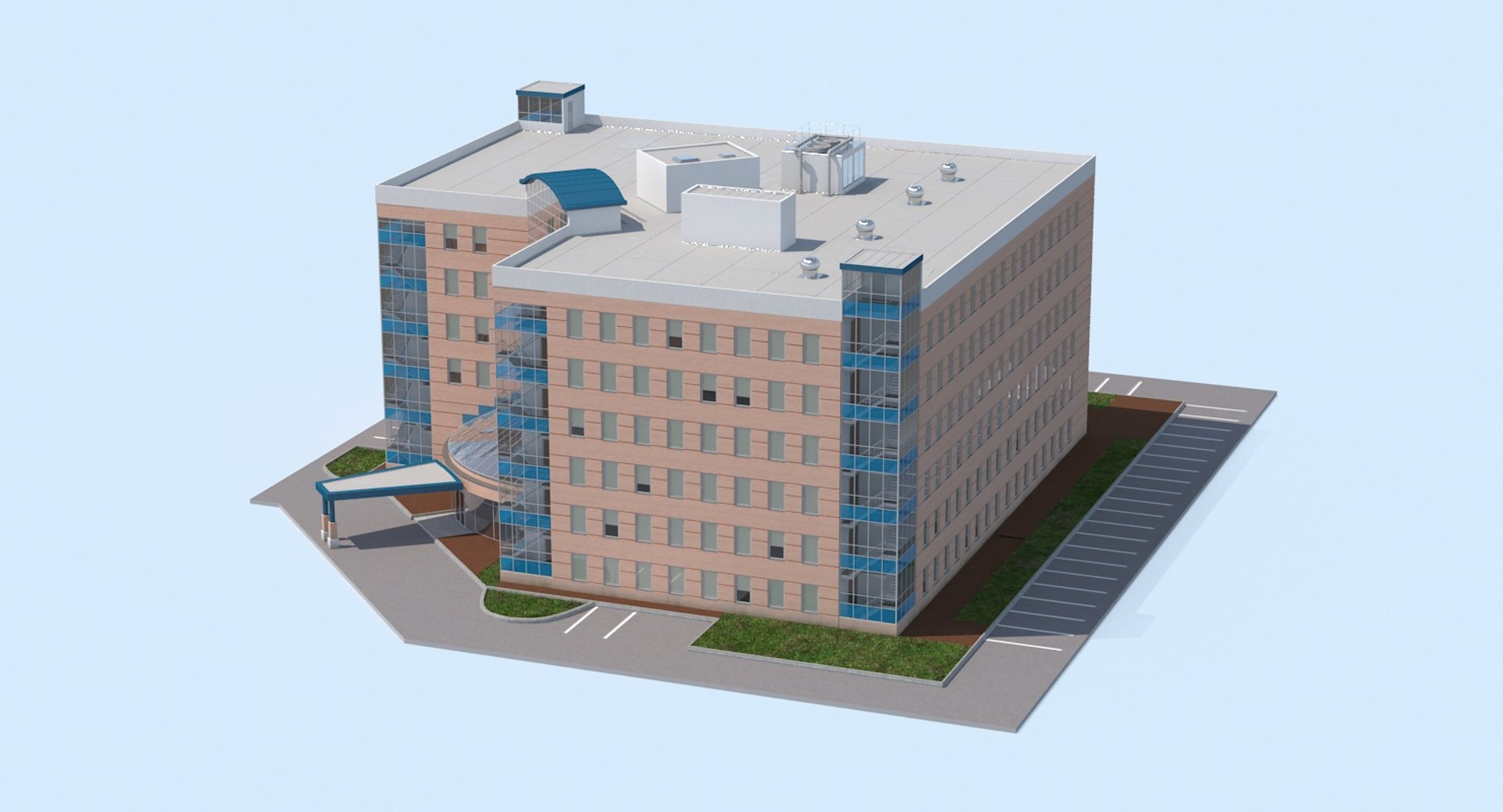 Hospital 3d Model