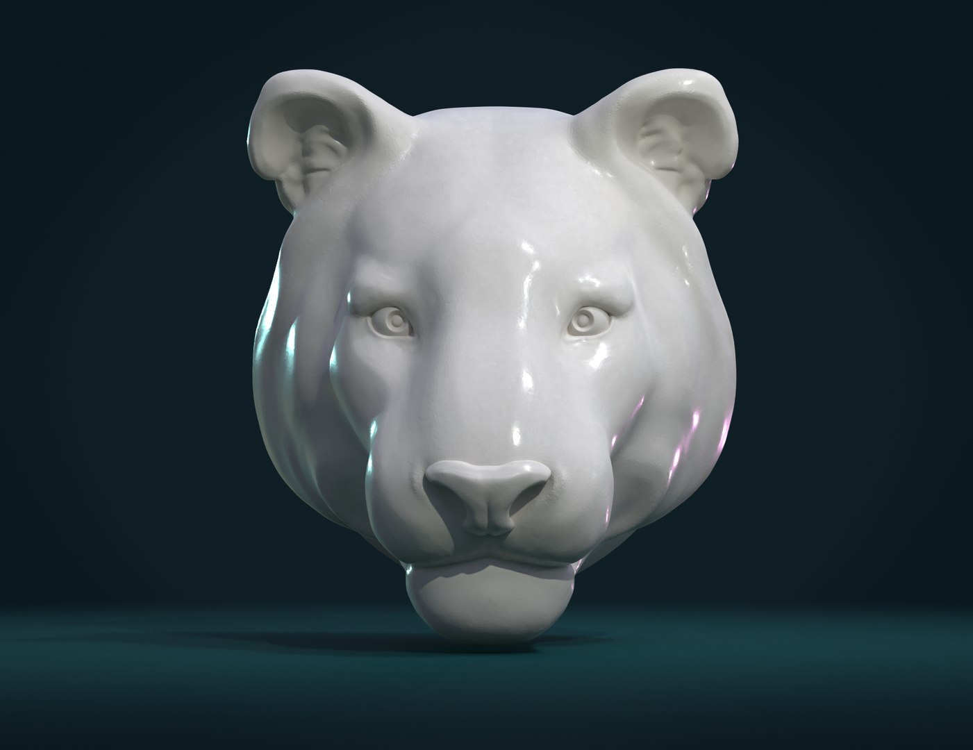 Tiger Head 3D Model - TurboSquid 1444687